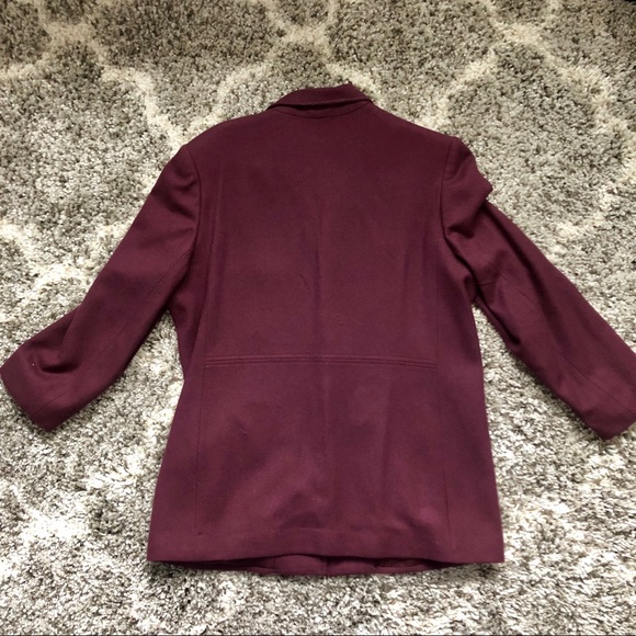 Sag Harbor | Jackets & Coats | Sag Harbor Vintage Pea Coat Burgundy ...